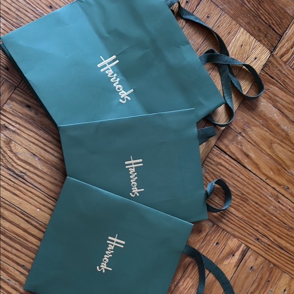Harrods | Bags | Harrods Green Paper Tote Bags | Poshmark
